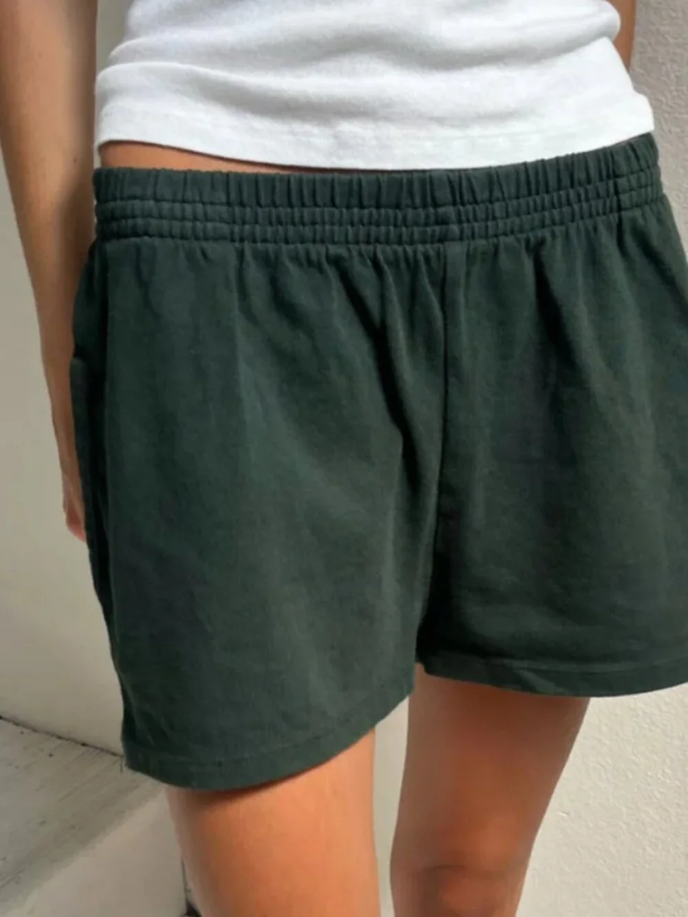 Brandy Melville | Shorts | Brandy Melville Green Shorts | Poshmark